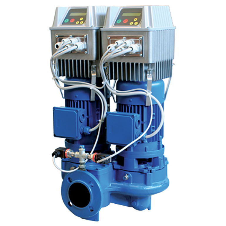 Ebara LPCD4E Inline tvilling centrifugalpump Gjutjärn 4-polig VFD ...