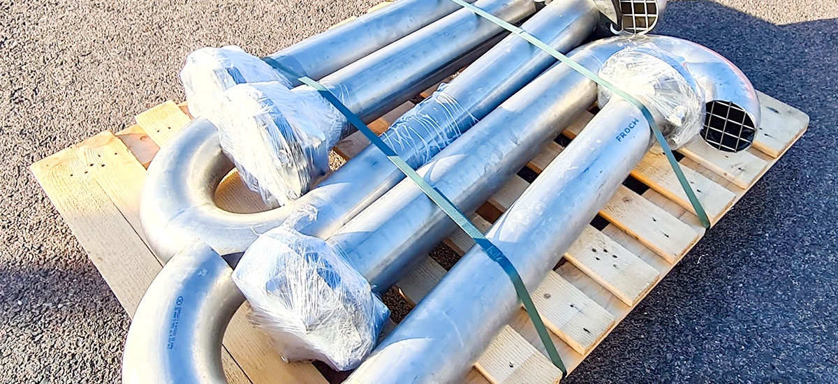 Rostfria ventilationsrör för dagvattenpumpstationer | Scandia Pumps AB